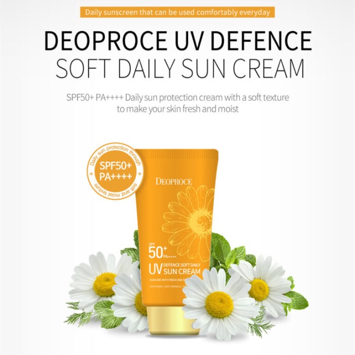 Deoproce Crème Solaire UV Défense 70g | Déoproce | Crème solaire et ...