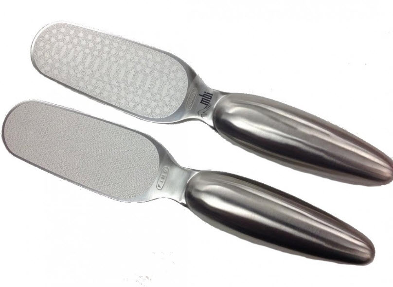 Lime pédicure 100% Acier Inoxydable, Double face Fin / Rugueux | Lime ...