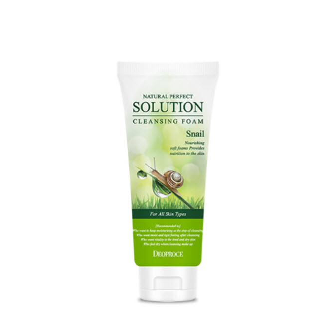 Deoproce Mousse nettoyante Natural Perfect Solution à l' Escargot 170g ...